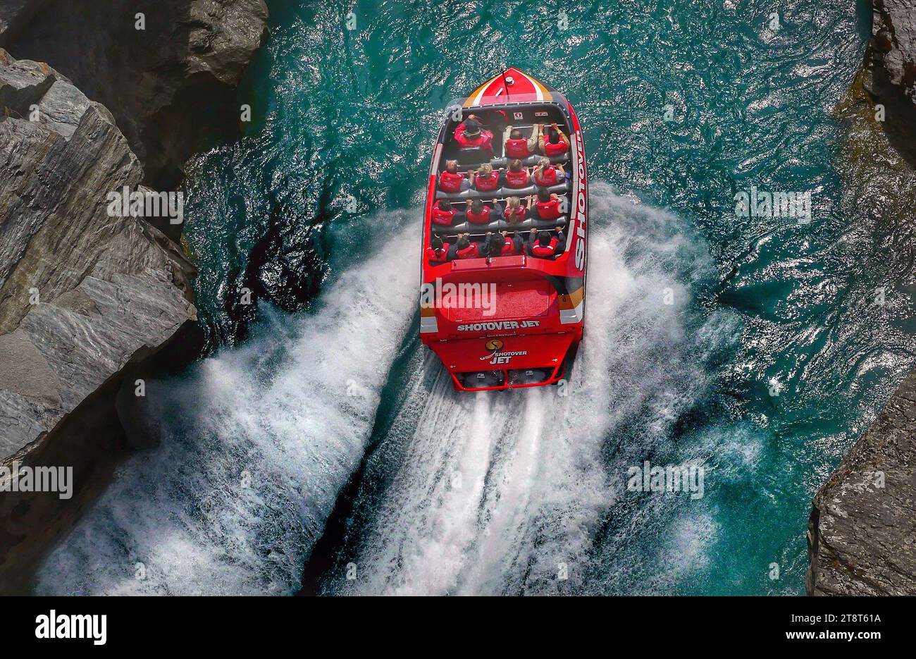 Jet Boat Ride. NZ, The jet boat was developed in the 1950s by New ...
