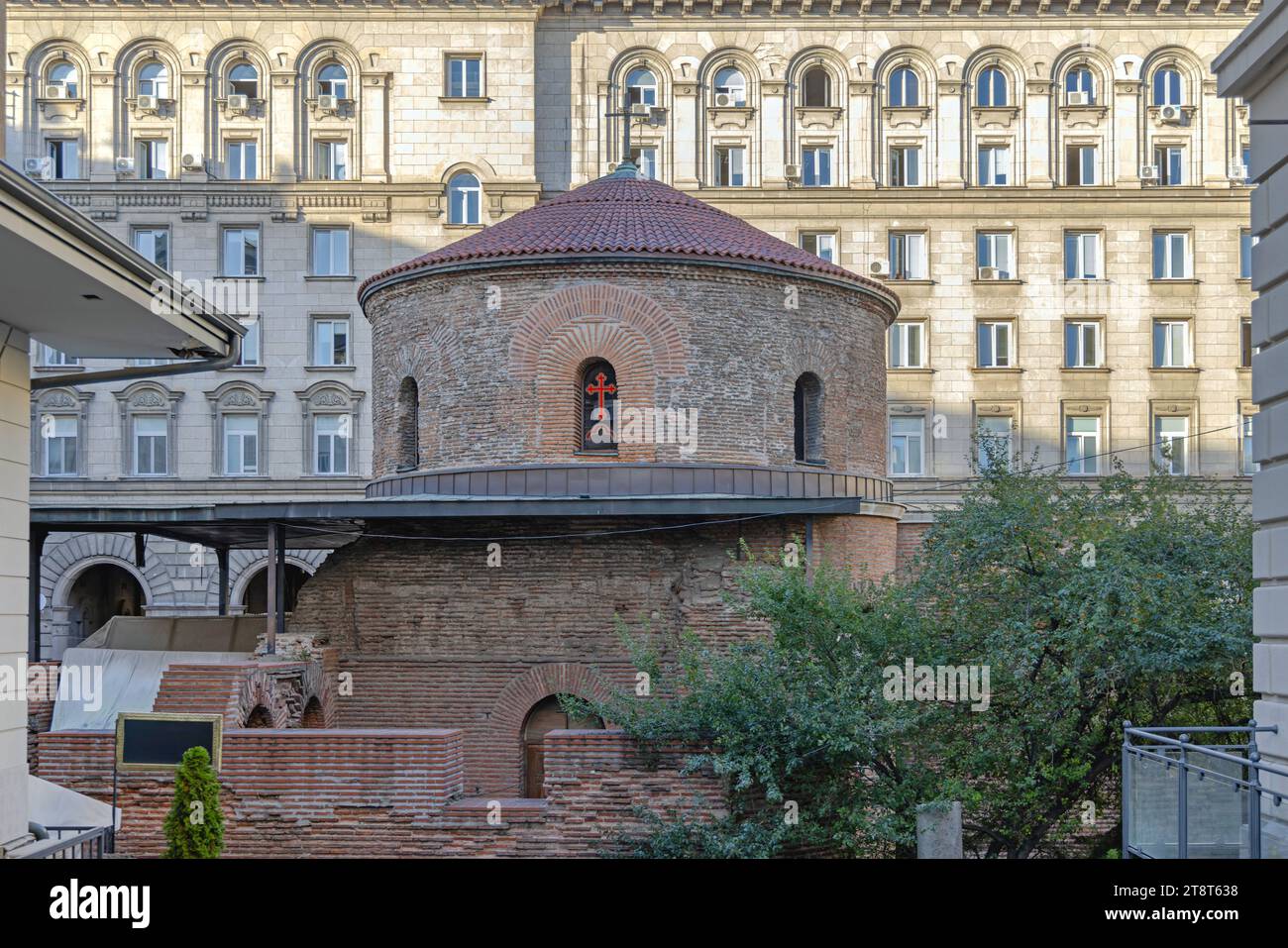 Historic Saint George Church Late Antique Red Brick Rotunda in Sofia Bulgaria Stock Photo - Alamy