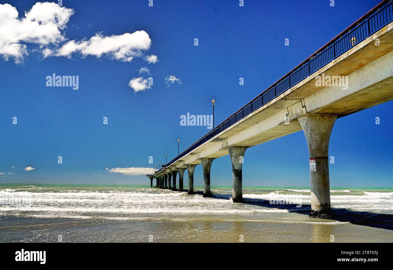 The Pier. New Brighton NZ, There have been two piers in New Brighton ...