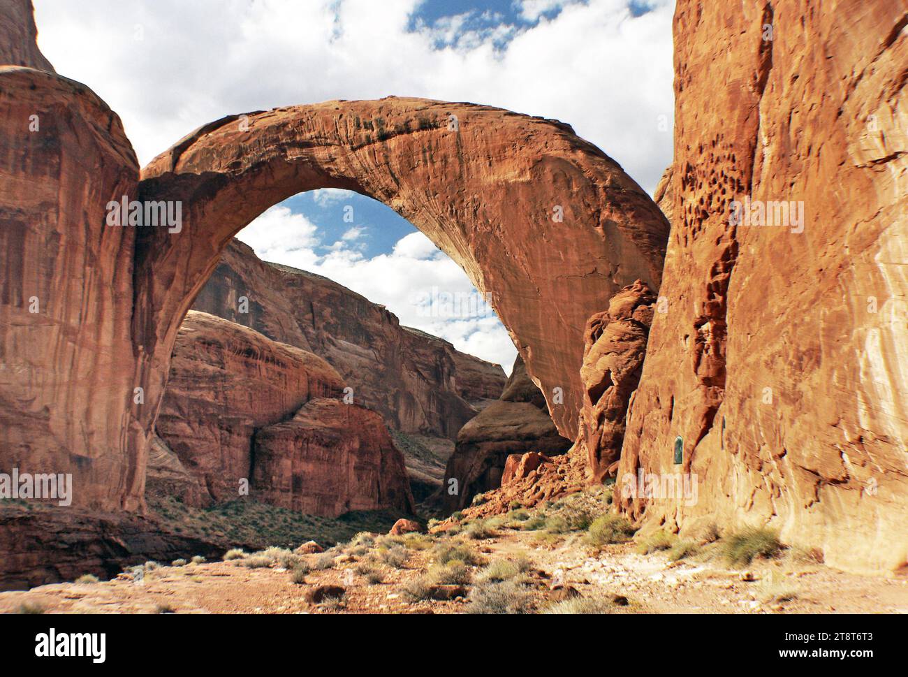 Rainbow Bridge.National Monument, A Rainbow Turned to Stone Stock Photo ...