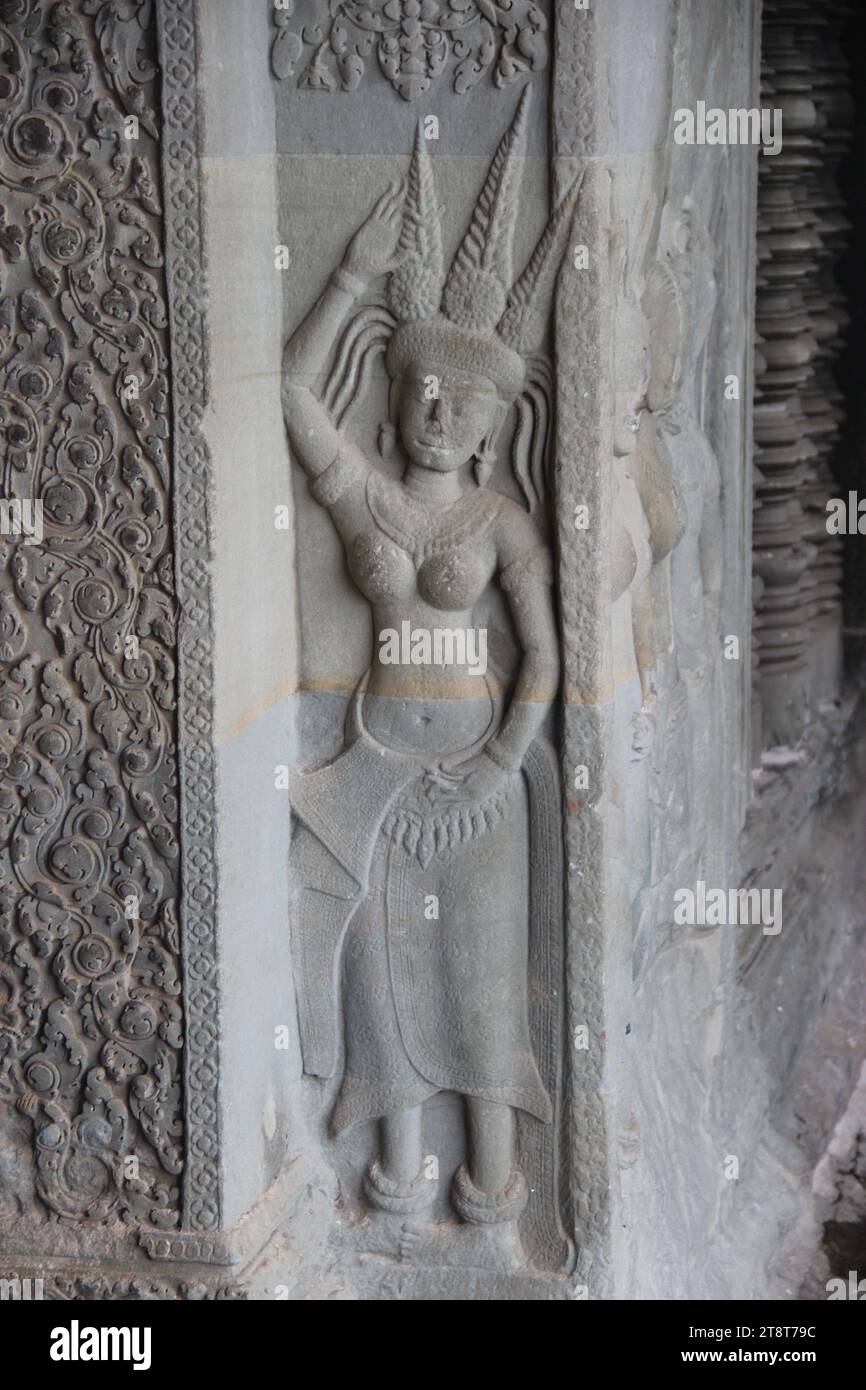 Angkor Wat, Khmer temple, reign of Suryavarman II (1113-1150 AD), Siem ...