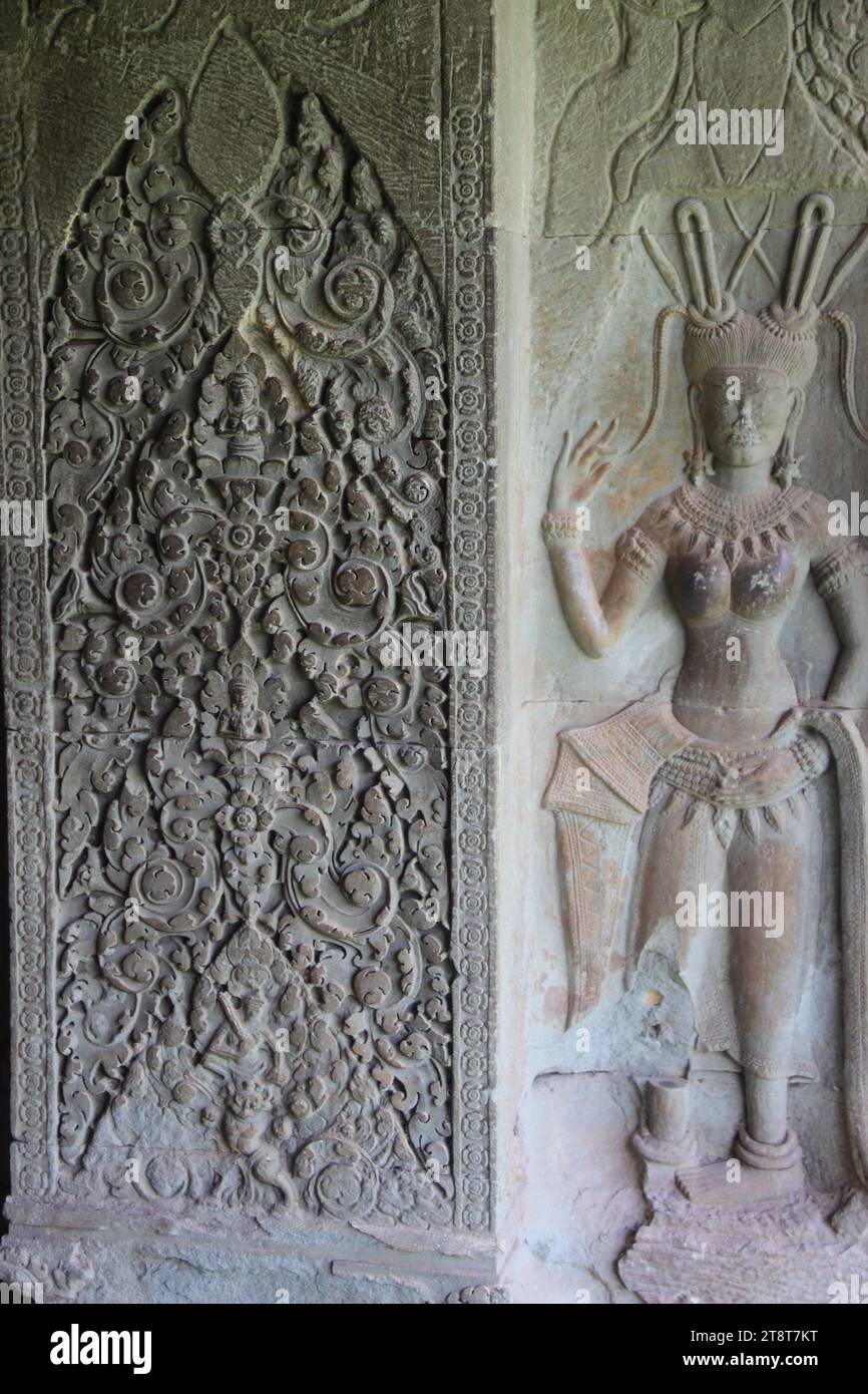 Angkor Wat, Khmer temple, reign of Suryavarman II (1113-1150 AD), Siem ...