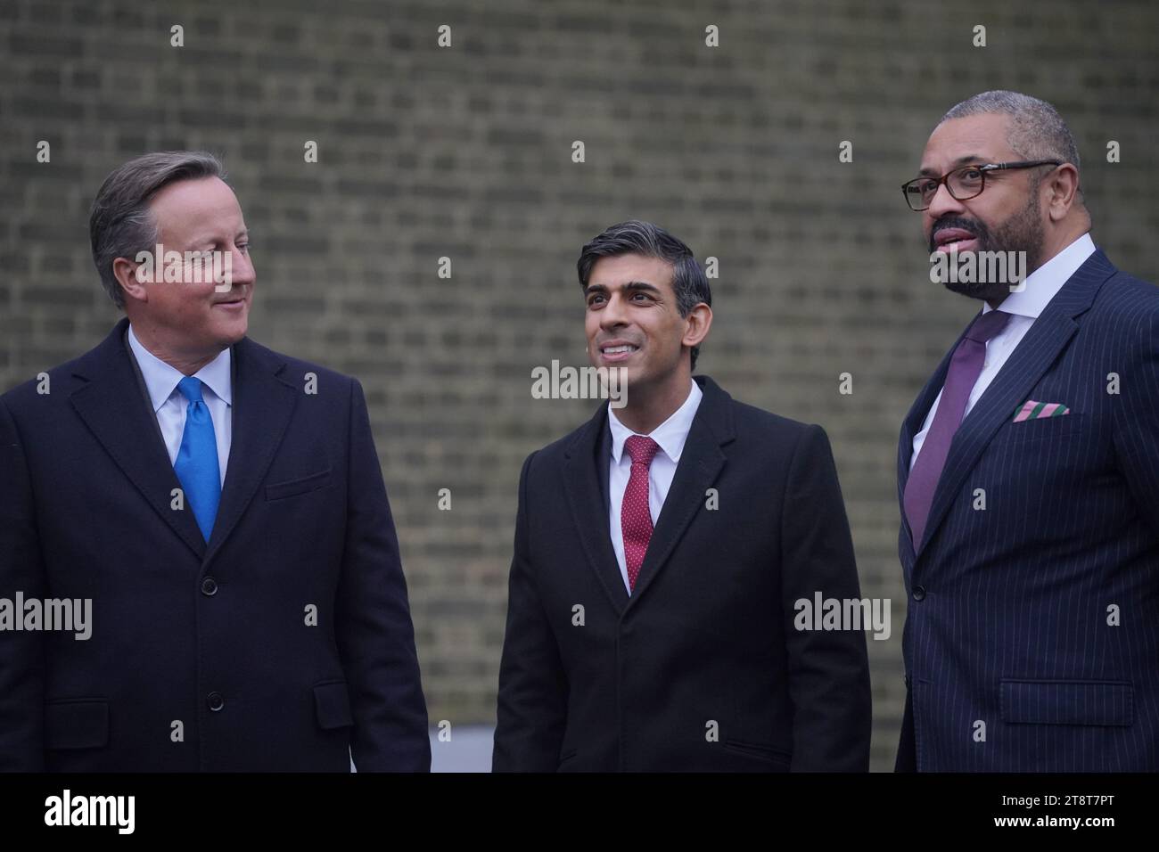 (Left to right) Foreign Secretary Lord David Cameron, Prime Minister ...