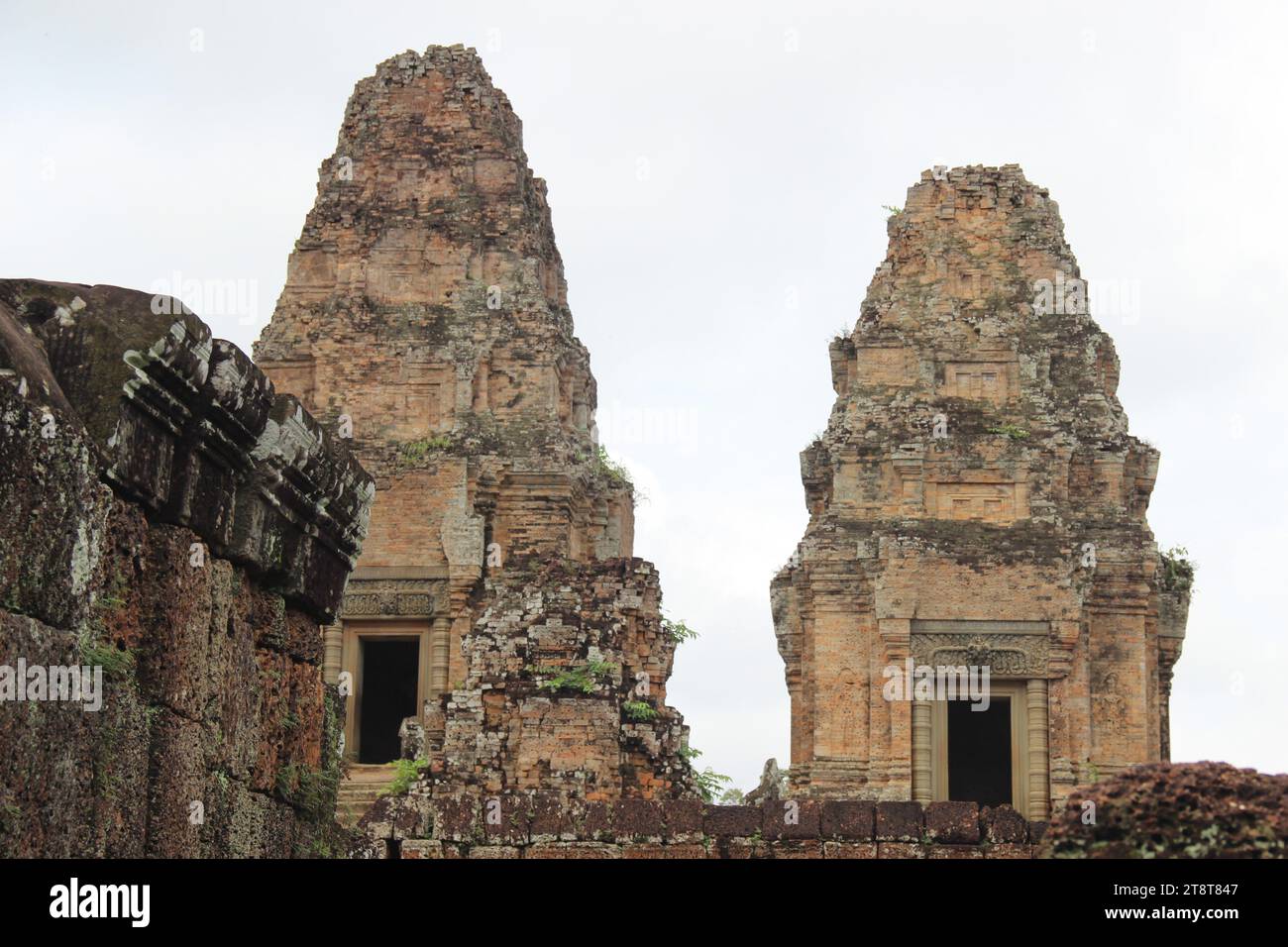 East Mebon, Khmer temple, ancient Angkor area, Cambodia. Reign of ...