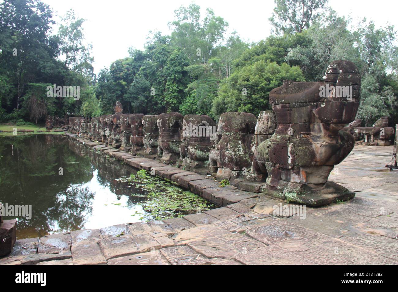 Preah Khan, Khmer temple, ancient Angkor area, Cambodia. Reign of ...