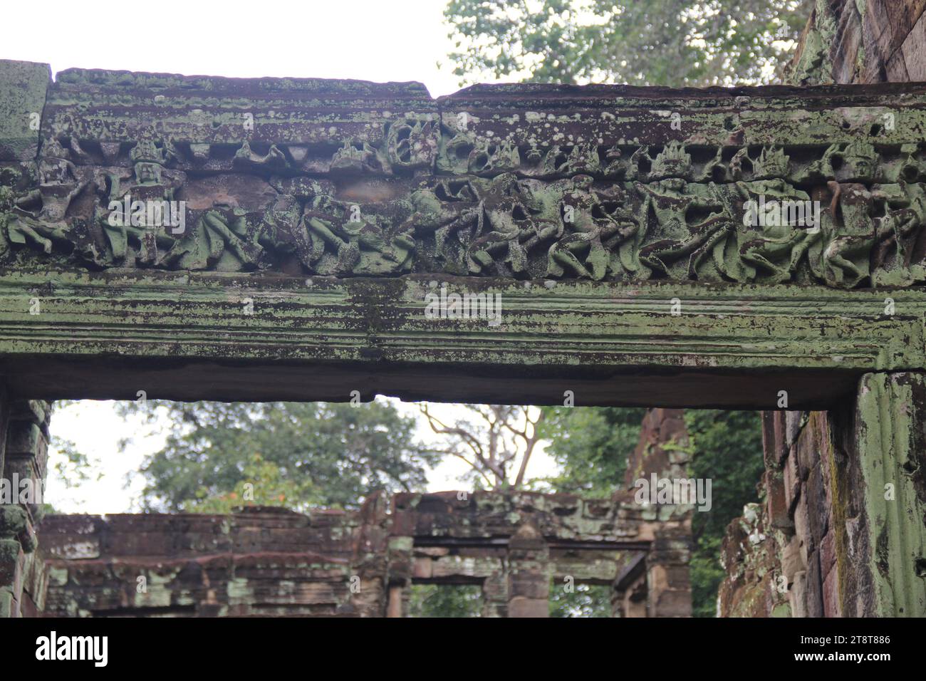 Preah Khan, Khmer temple, ancient Angkor area, Cambodia. Reign of ...