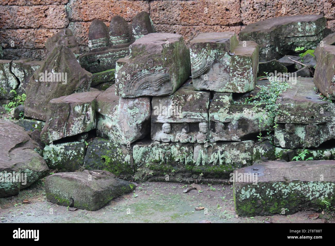 Preah Khan, Khmer temple, ancient Angkor area, Cambodia. Reign of ...