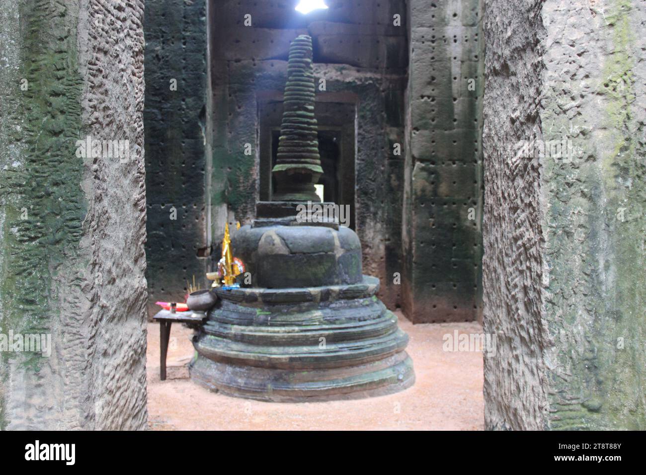Preah Khan, Khmer temple, ancient Angkor area, Cambodia. Reign of ...