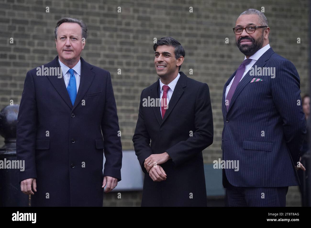 (Left to right) Foreign Secretary Lord David Cameron, Prime Minister ...
