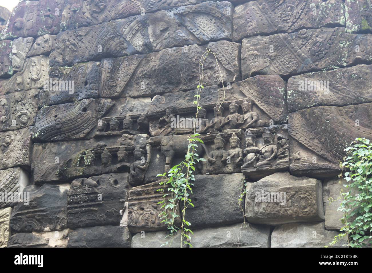 Preah Khan, Khmer temple, ancient Angkor area, Cambodia. Reign of ...