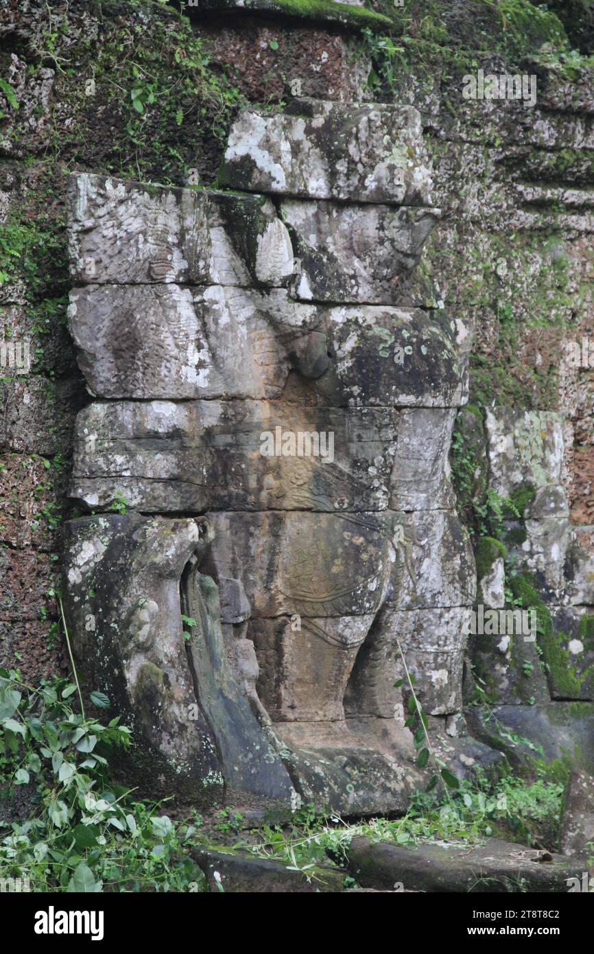 Preah Khan, Khmer temple, ancient Angkor area, Cambodia. Reign of ...