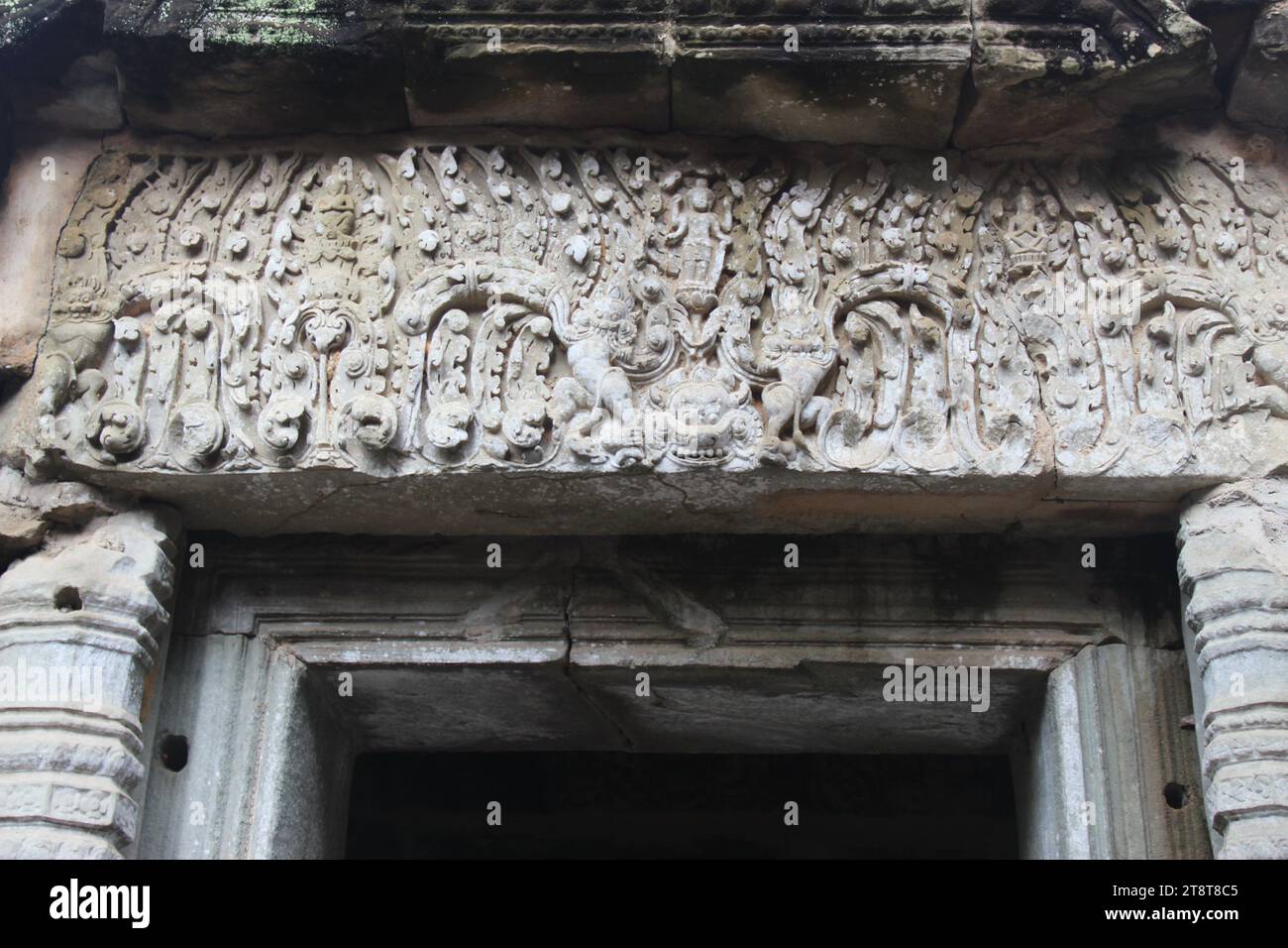 Preah Khan, Khmer temple, ancient Angkor area, Cambodia. Reign of ...