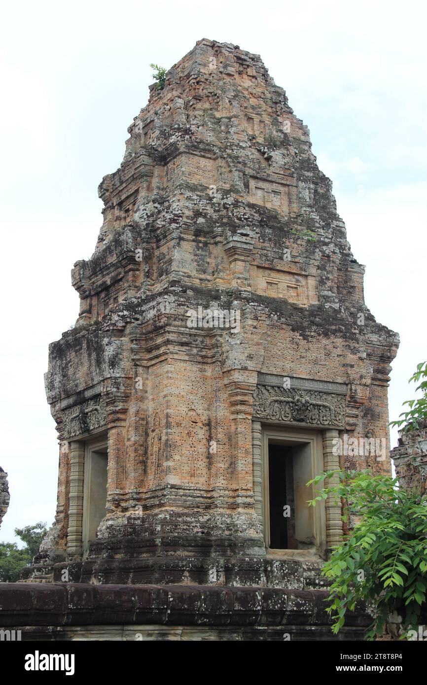 East Mebon, Khmer temple, ancient Angkor area, Cambodia. Reign of ...