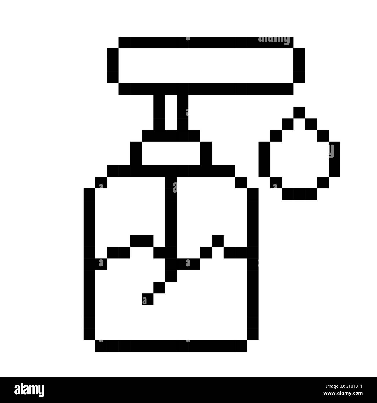 Jar of liquid soap line icon. Korean cosmetics, personal hygiene ...