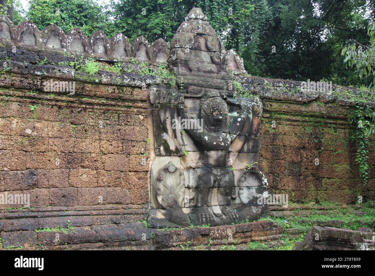 Preah Khan, Khmer temple, ancient Angkor area, Cambodia. Reign of ...