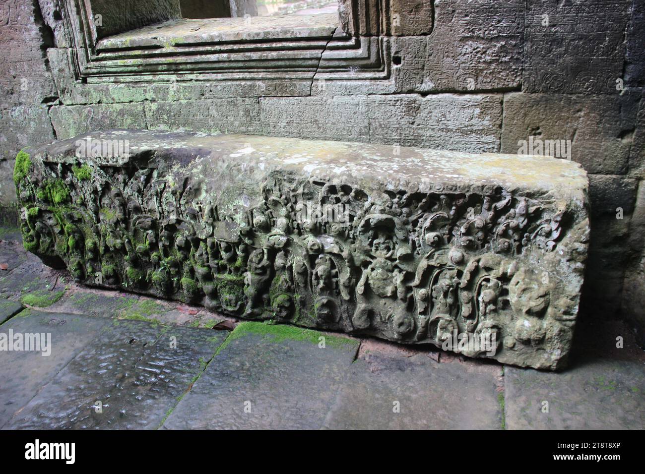 Preah Khan, Khmer temple, ancient Angkor area, Cambodia. Reign of ...