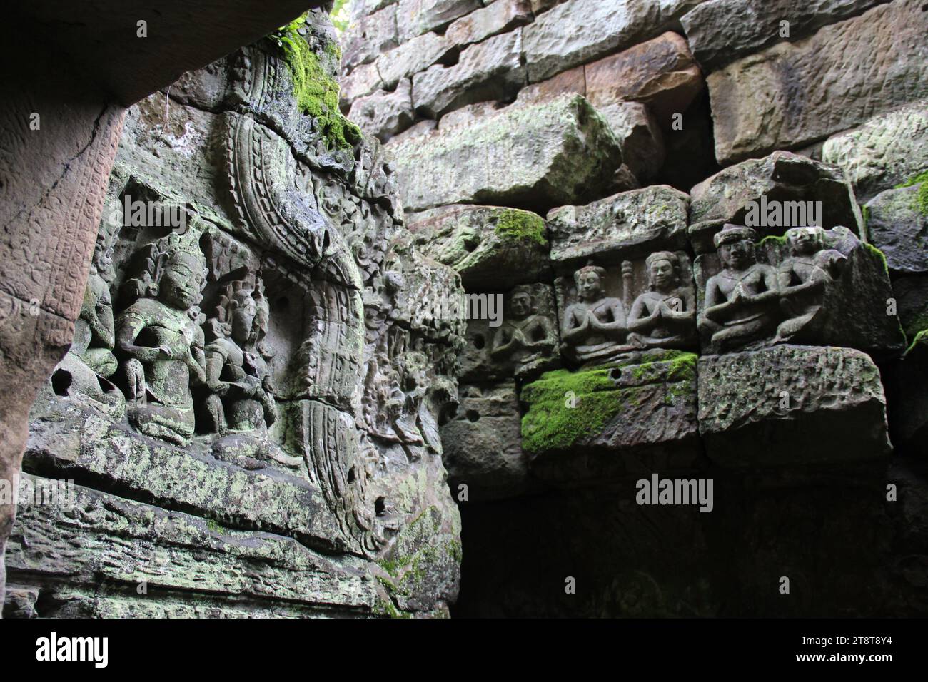 Preah Khan, Khmer temple, ancient Angkor area, Cambodia. Reign of ...