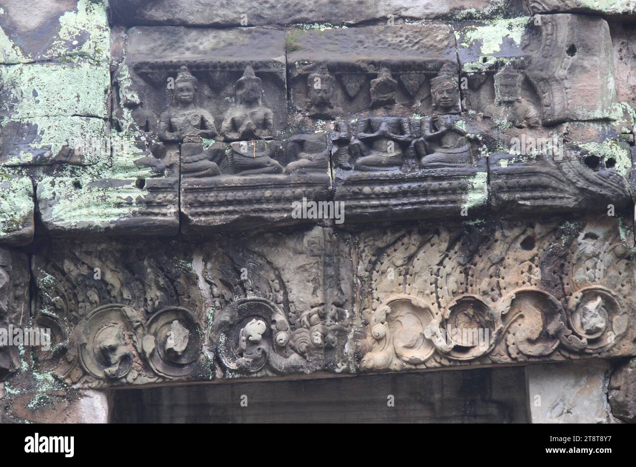 Preah Khan, Khmer temple, ancient Angkor area, Cambodia. Reign of ...
