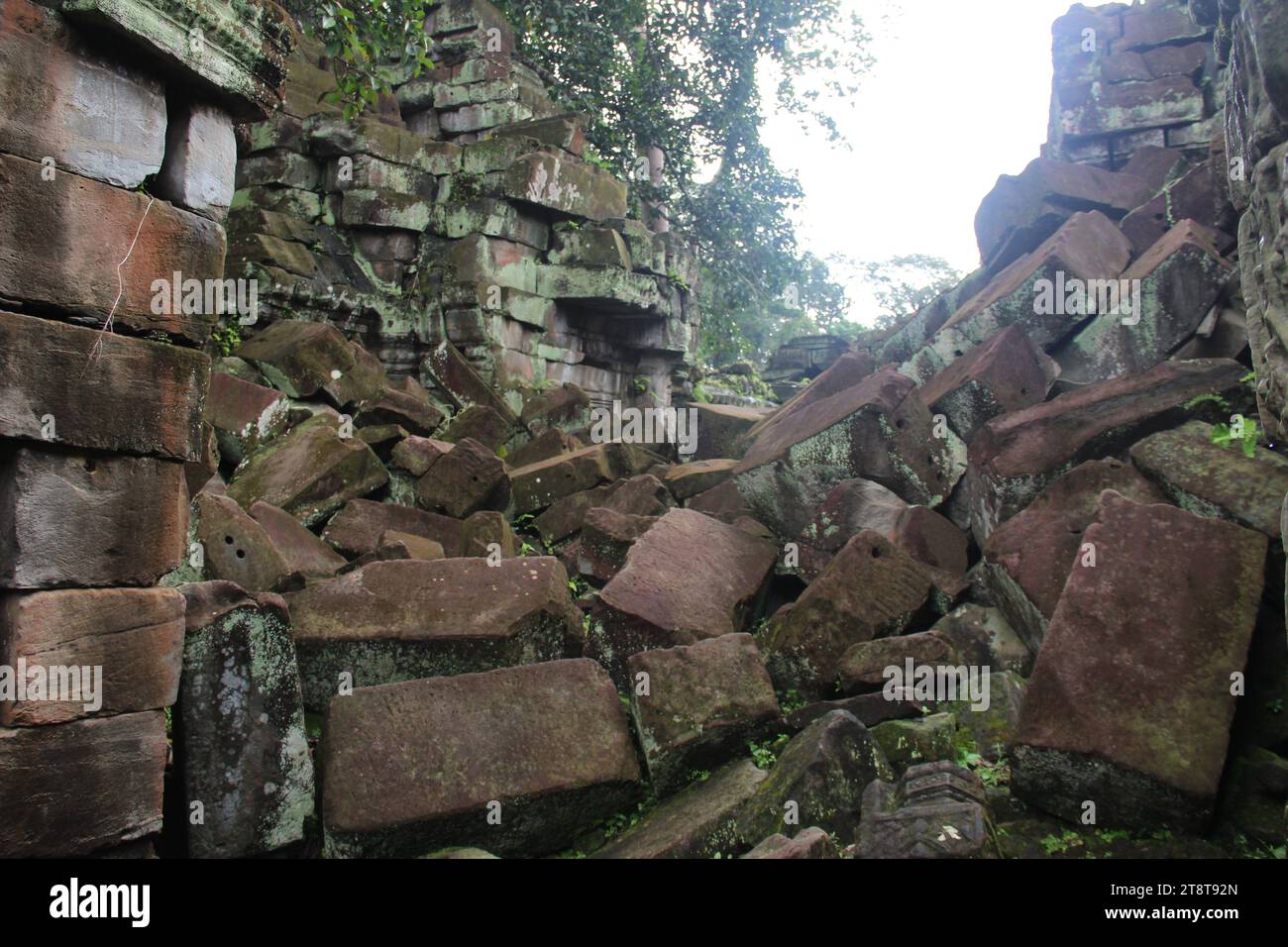 Preah Khan, Khmer temple, ancient Angkor area, Cambodia. Reign of ...