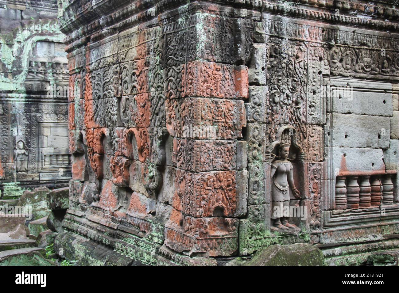 Preah Khan, Khmer temple, ancient Angkor area, Cambodia. Reign of ...