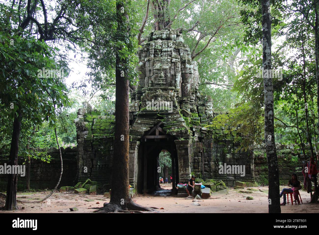 Ta Som, Khmer temple, ancient Angkor area, Cambodia. Reign of ...