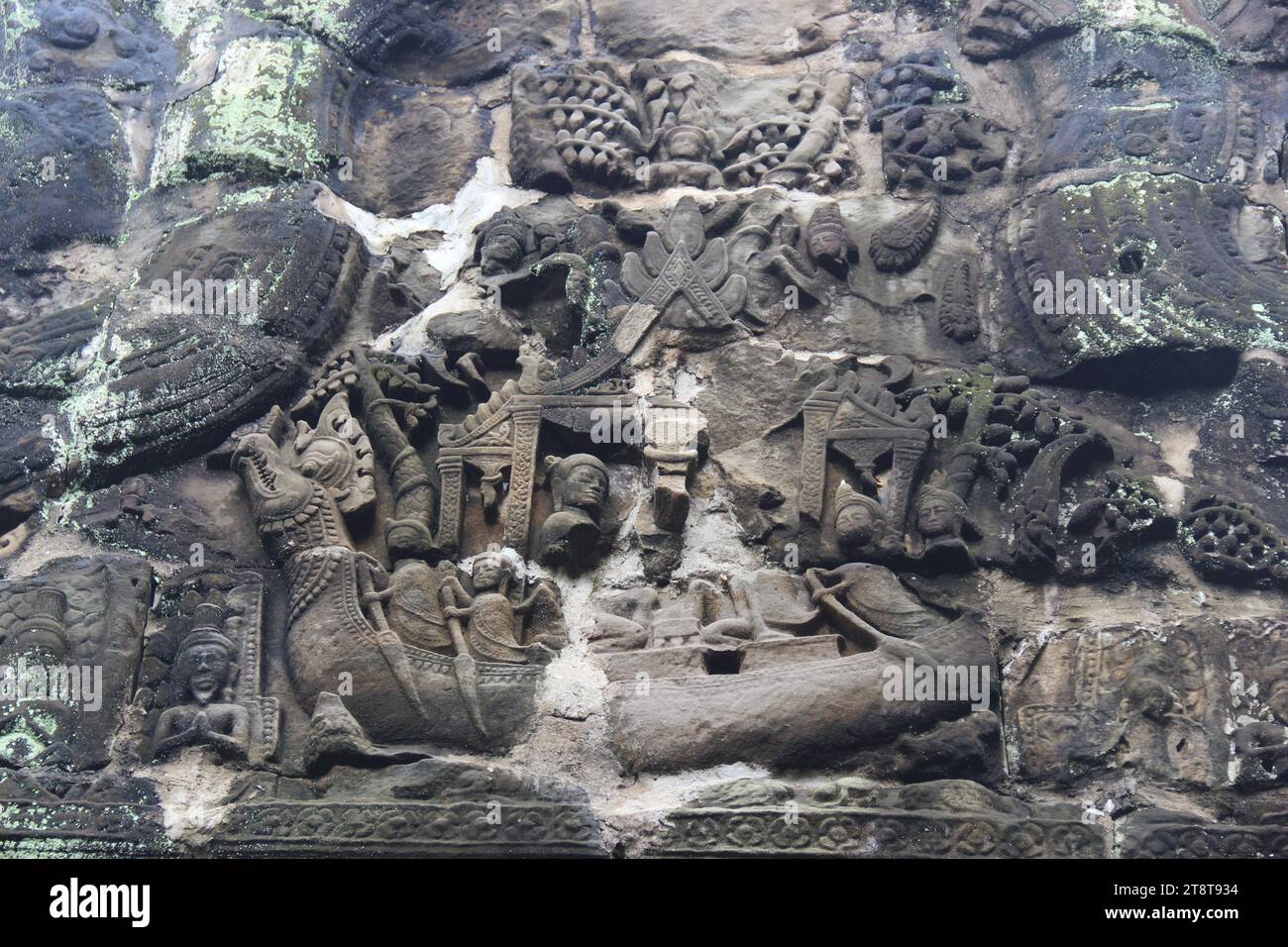 Preah Khan, Khmer temple, ancient Angkor area, Cambodia. Reign of ...