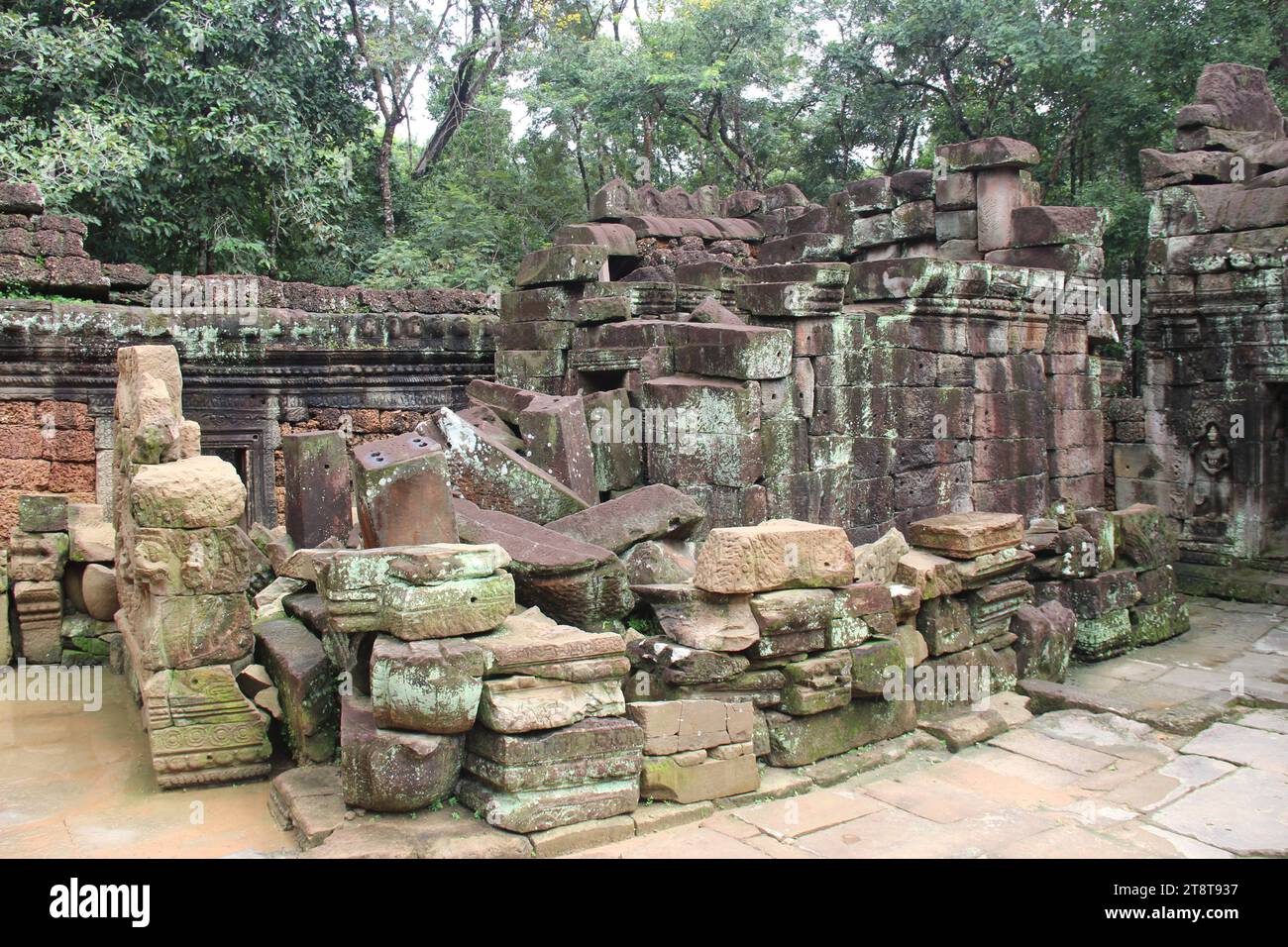 Ta Som, Khmer temple, ancient Angkor area, Cambodia. Reign of ...