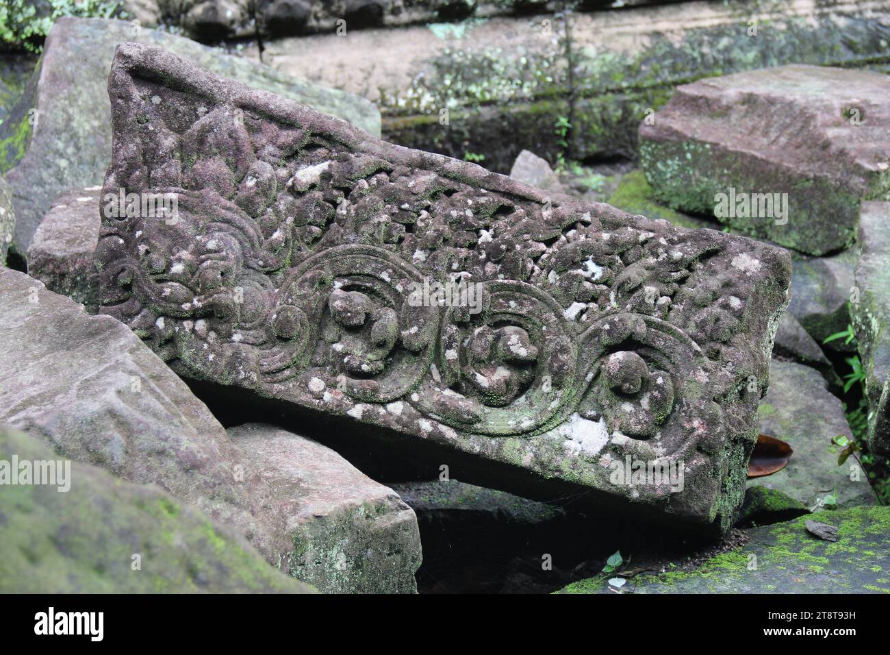 Preah Khan, Khmer temple, ancient Angkor area, Cambodia. Reign of ...