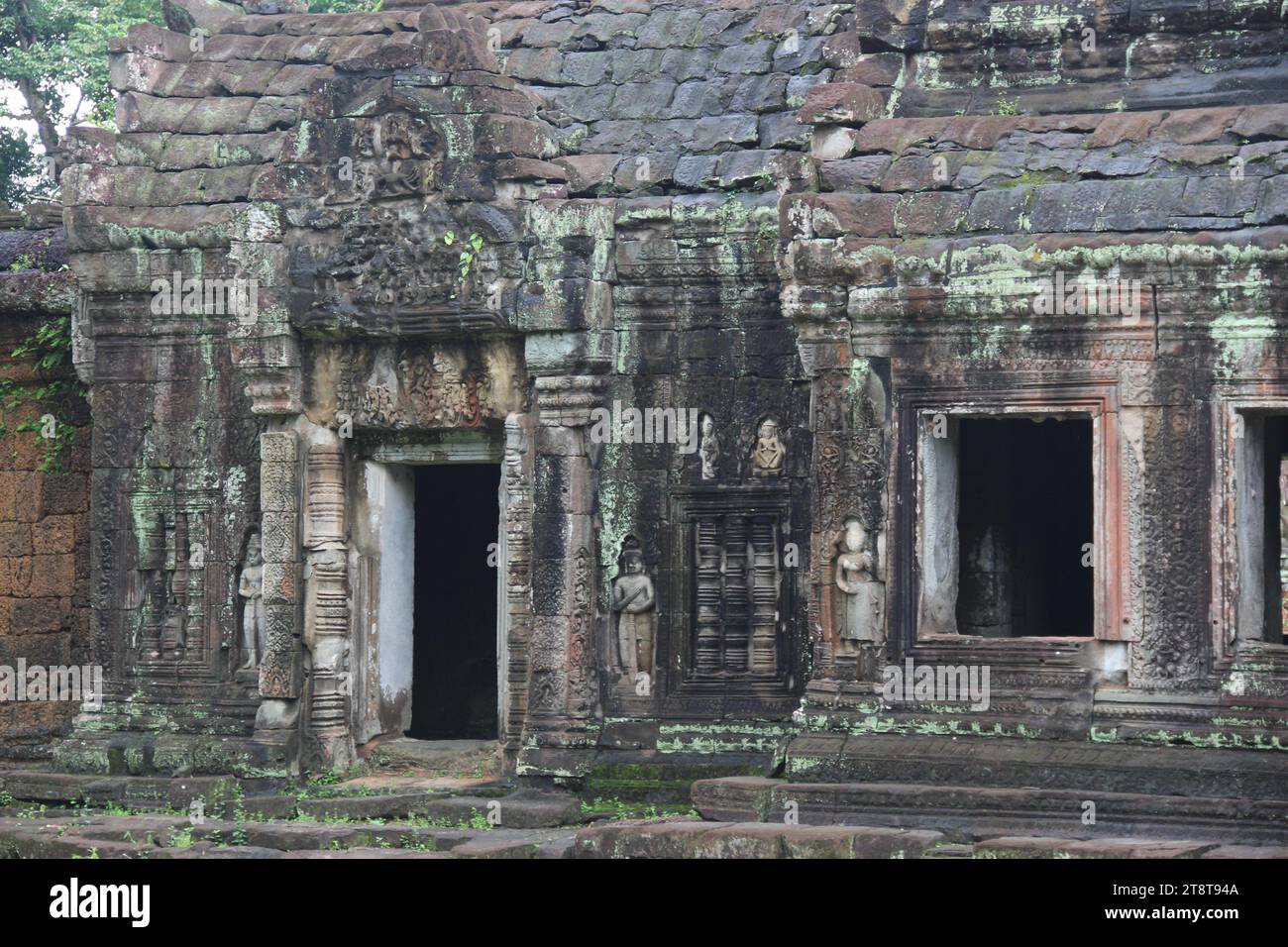 Preah Khan, Khmer temple, ancient Angkor area, Cambodia. Reign of ...