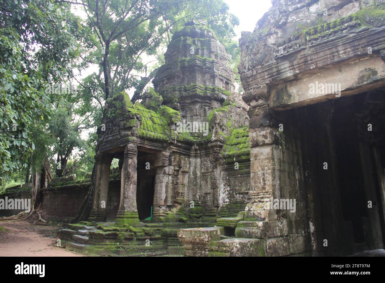 Preah Khan, Khmer temple, ancient Angkor area, Cambodia. Reign of ...