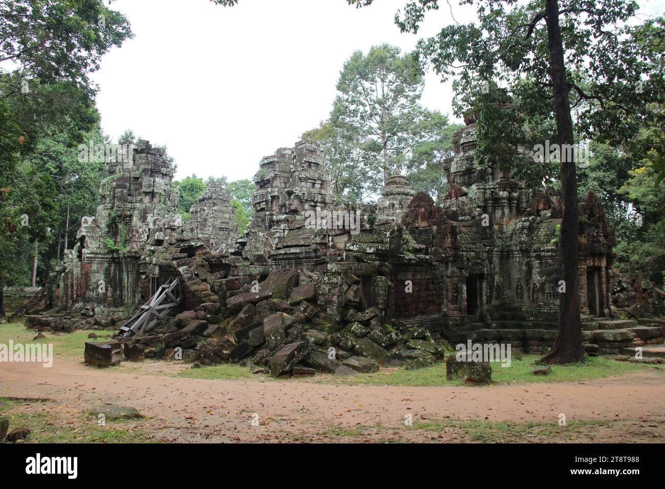 Ta Som, Khmer temple, ancient Angkor area, Cambodia. Reign of ...