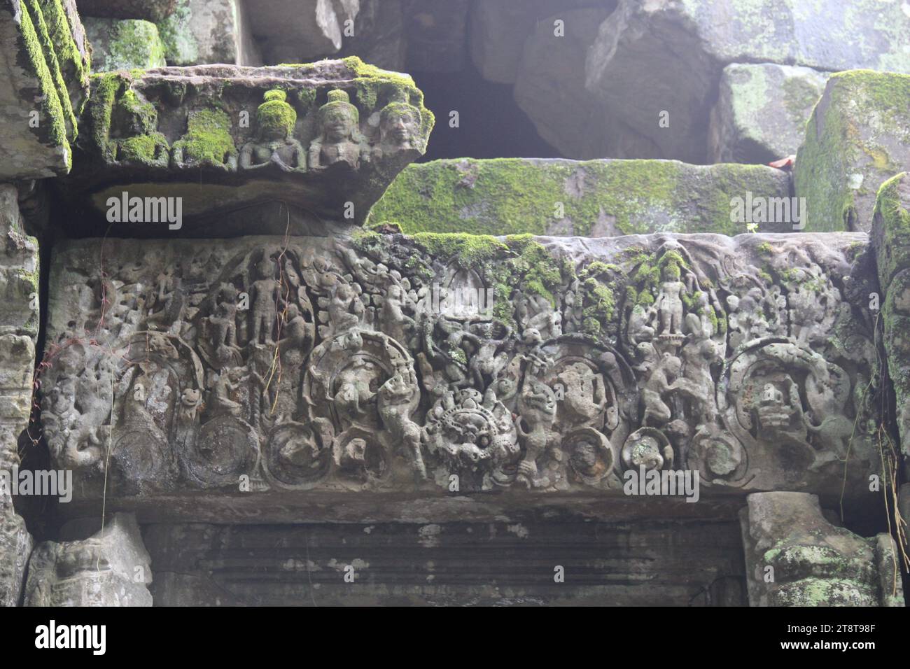 Preah Khan, Khmer temple, ancient Angkor area, Cambodia. Reign of ...