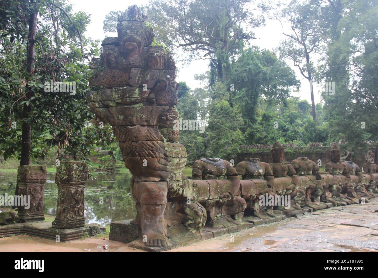 Preah Khan, Khmer temple, ancient Angkor area, Cambodia. Reign of ...