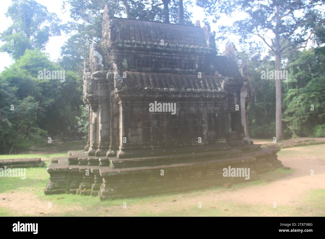 Thommanon, Khmer temple, ancient Angkor area, Cambodia. Reign of ...