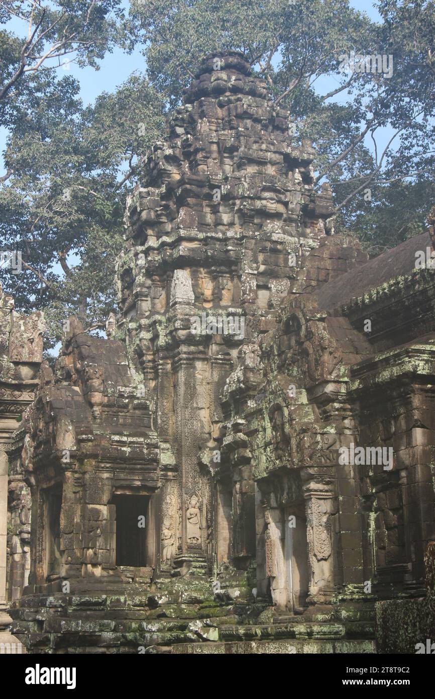 Thommanon, Khmer temple, ancient Angkor area, Cambodia. Reign of ...