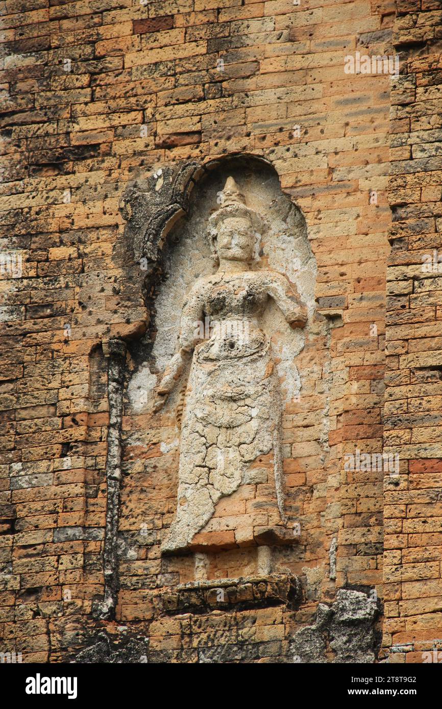 Bakong, Khmer temple, ancient Angkor area, Cambodia. Reign of ...