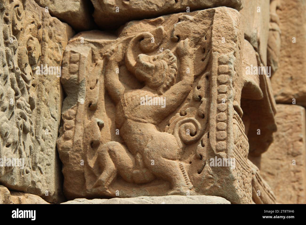 Bakong, Khmer temple, ancient Angkor area, Cambodia. Reign of ...