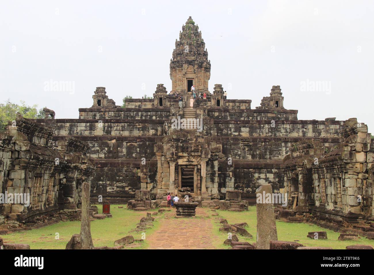 Bakong, Khmer temple, ancient Angkor area, Cambodia. Reign of ...