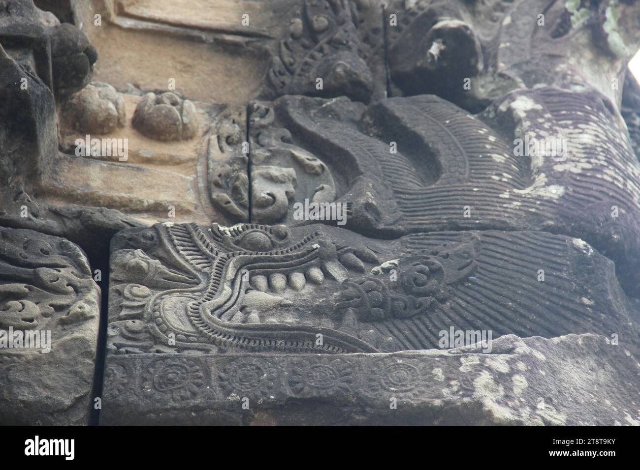 Bakong, Khmer temple, ancient Angkor area, Cambodia. Reign of ...