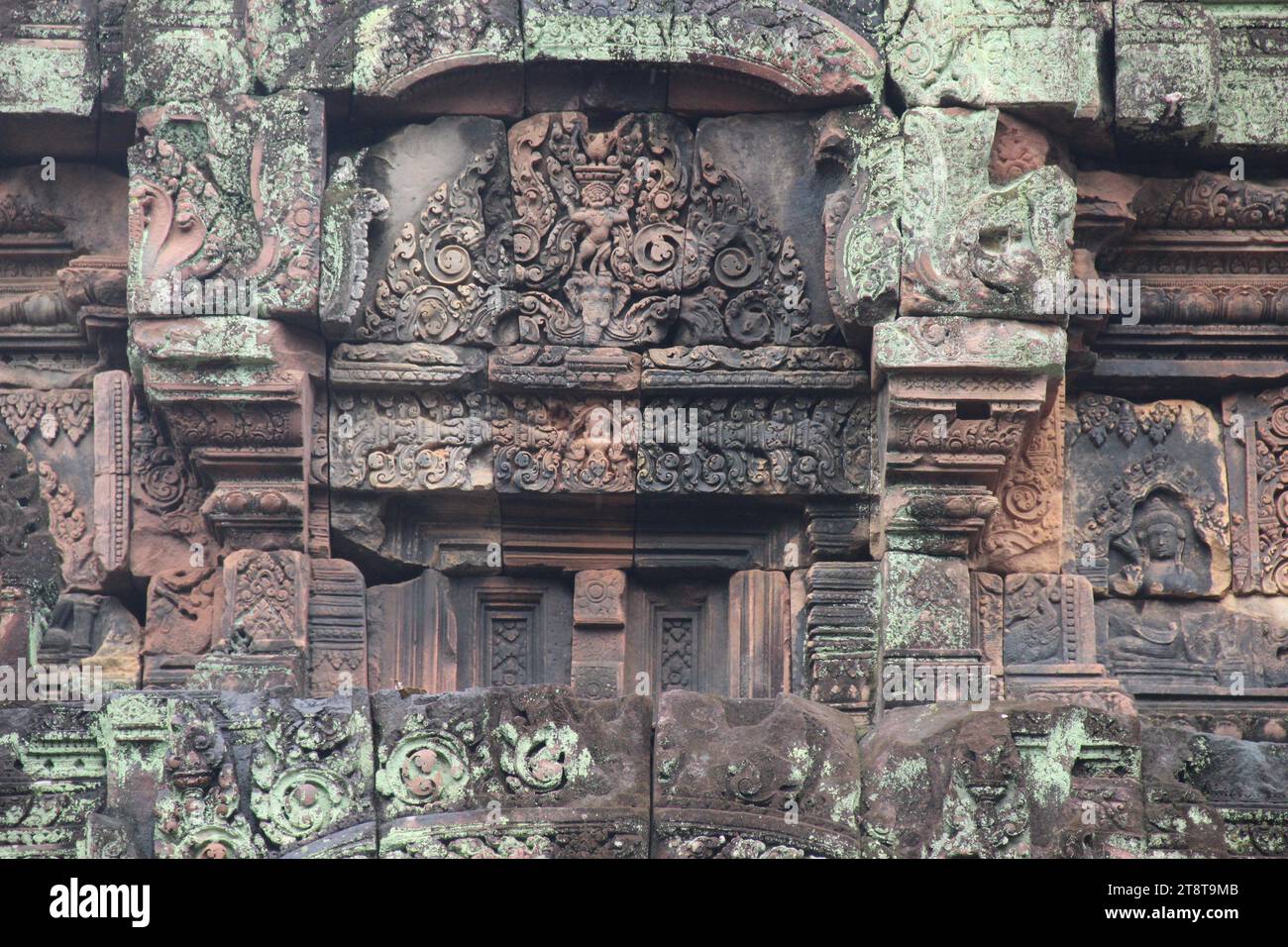 Banteay Srei, Ancient Khmer temple, Angkor area, Cambodia. Reign of ...