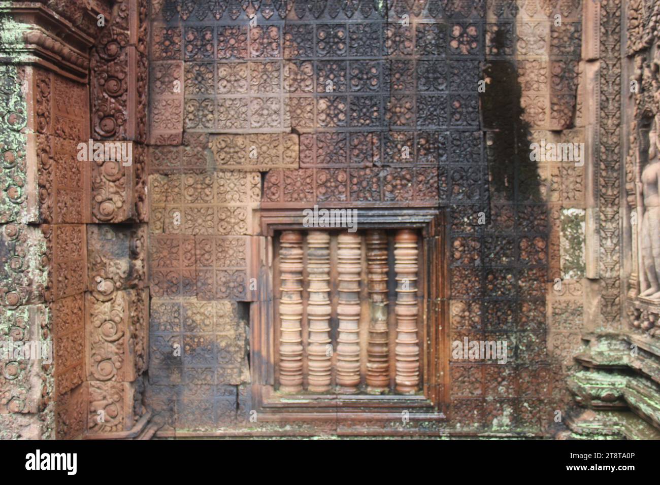 Banteay Srei, Ancient Khmer temple, Angkor area, Cambodia. Reign of ...