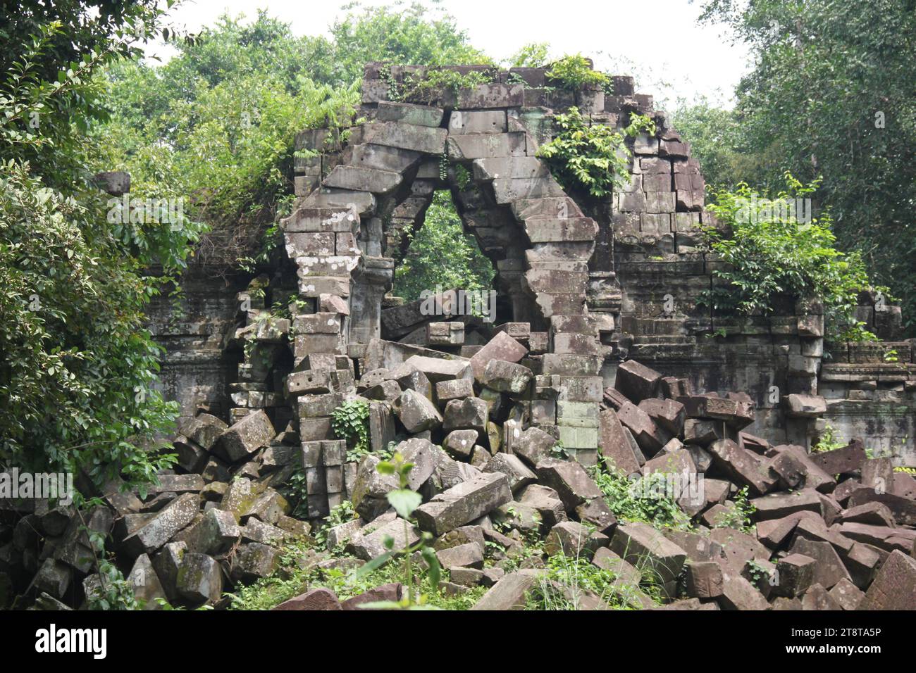 Beng Mealea, Ancient Khmer temple, Angkor area, Cambodia. Reign of ...