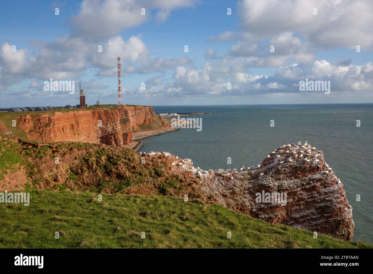 Rocks of the German offshore island of Heligoland Stock Photo - Alamy