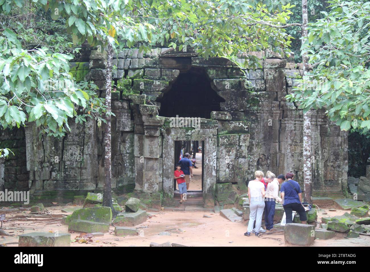 Ta Som, Khmer temple, ancient Angkor area, Cambodia. Reign of ...