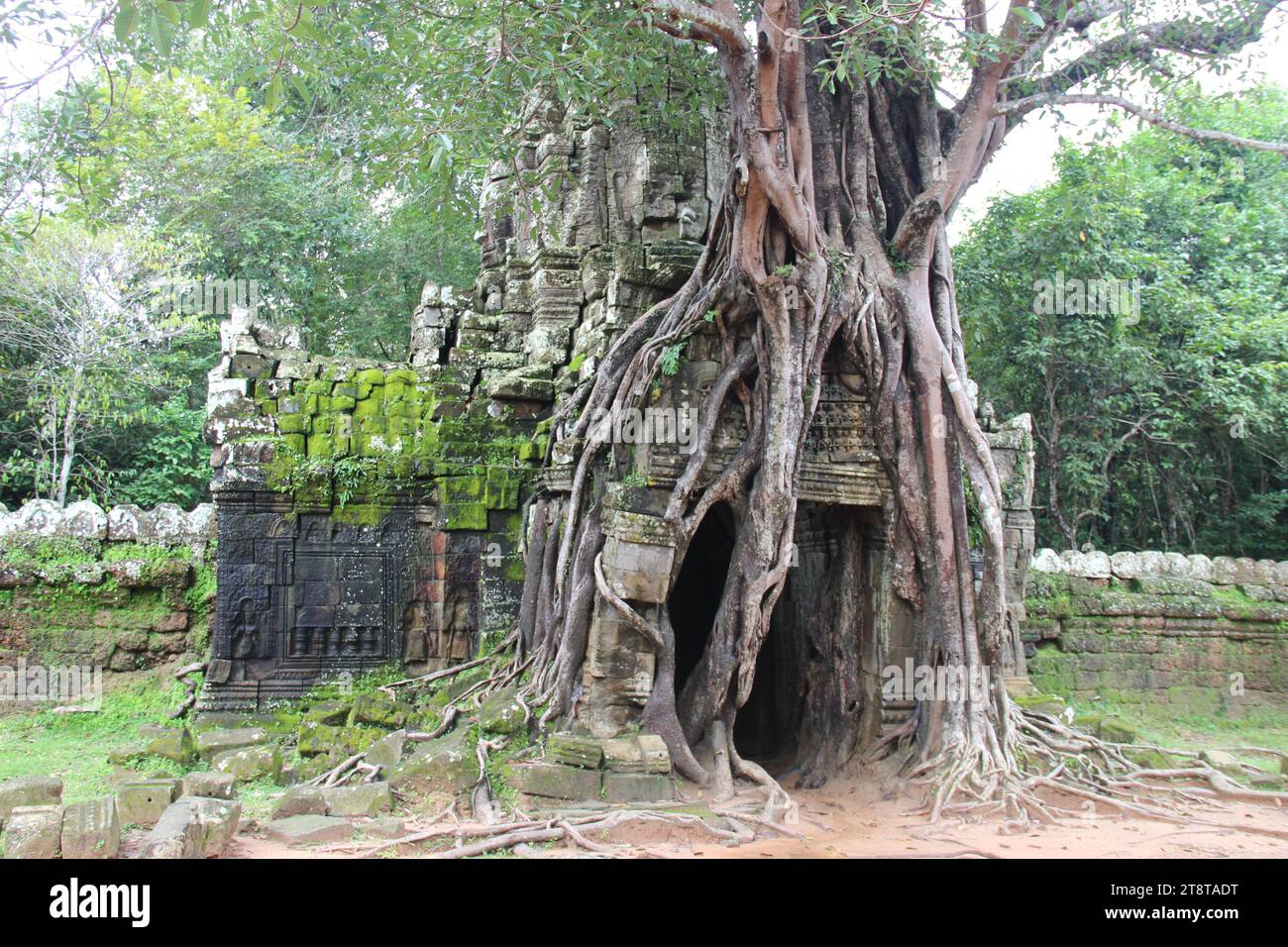 Ta Som, Khmer temple, ancient Angkor area, Cambodia. Reign of ...