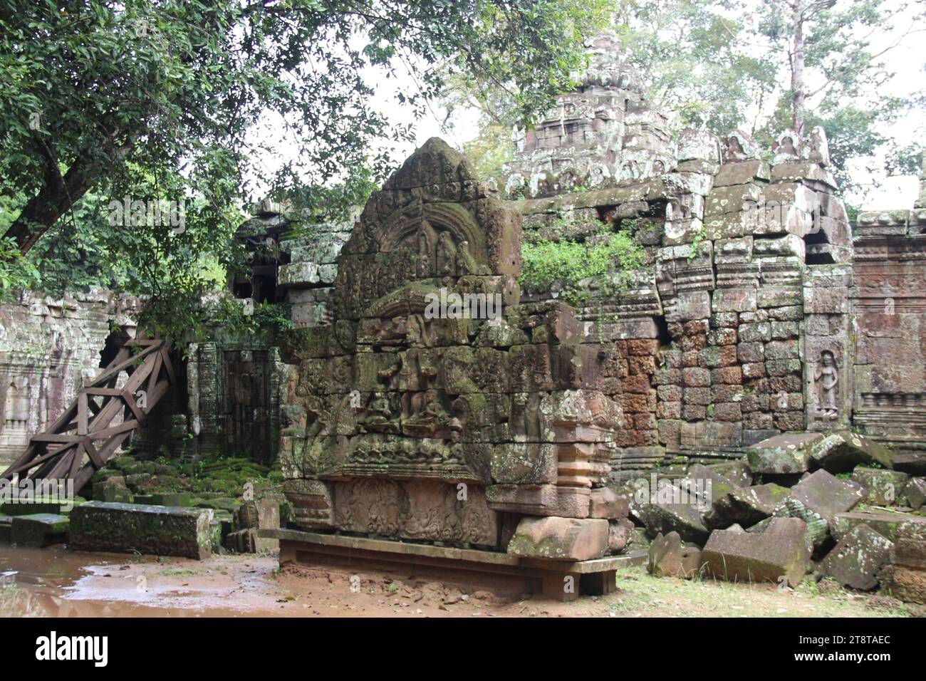 Ta Som, Khmer temple, ancient Angkor area, Cambodia. Reign of ...