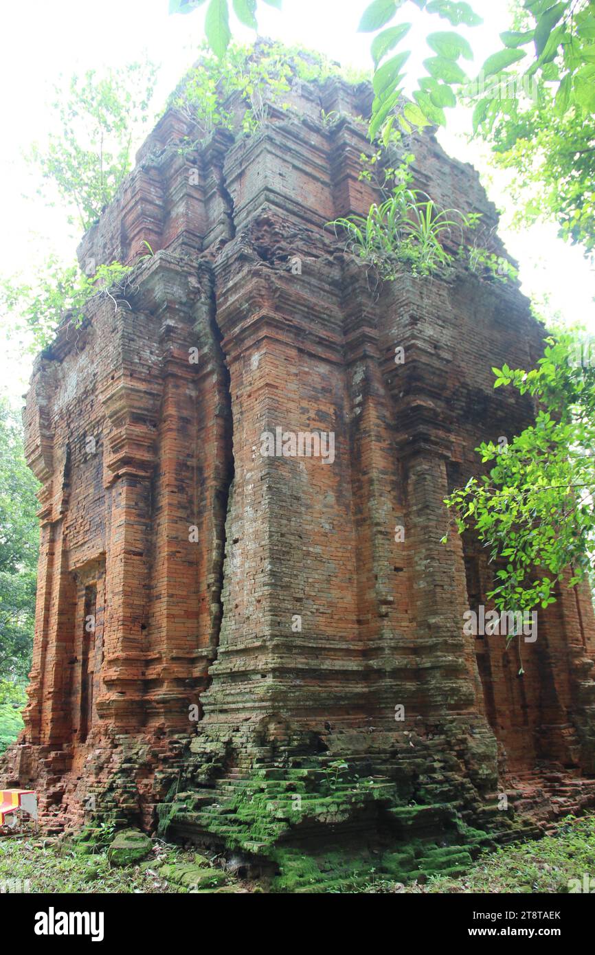 Tower between Preah Ko and Bakong, Khmer, ancient Angkor area, Cambodia ...