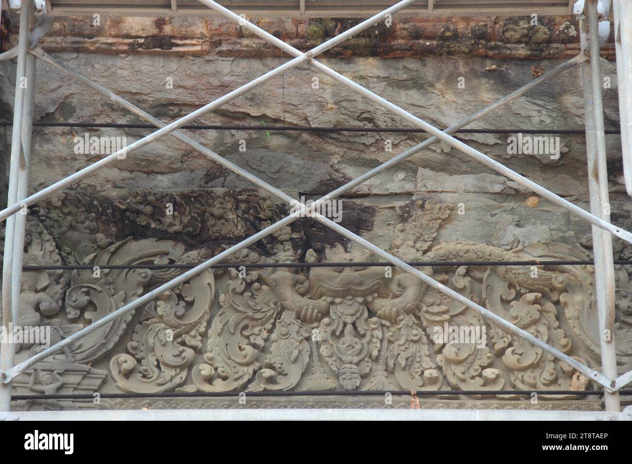 Lolei, Khmer temple, ancient Angkor area, Cambodia. Reign of Yasovarman ...