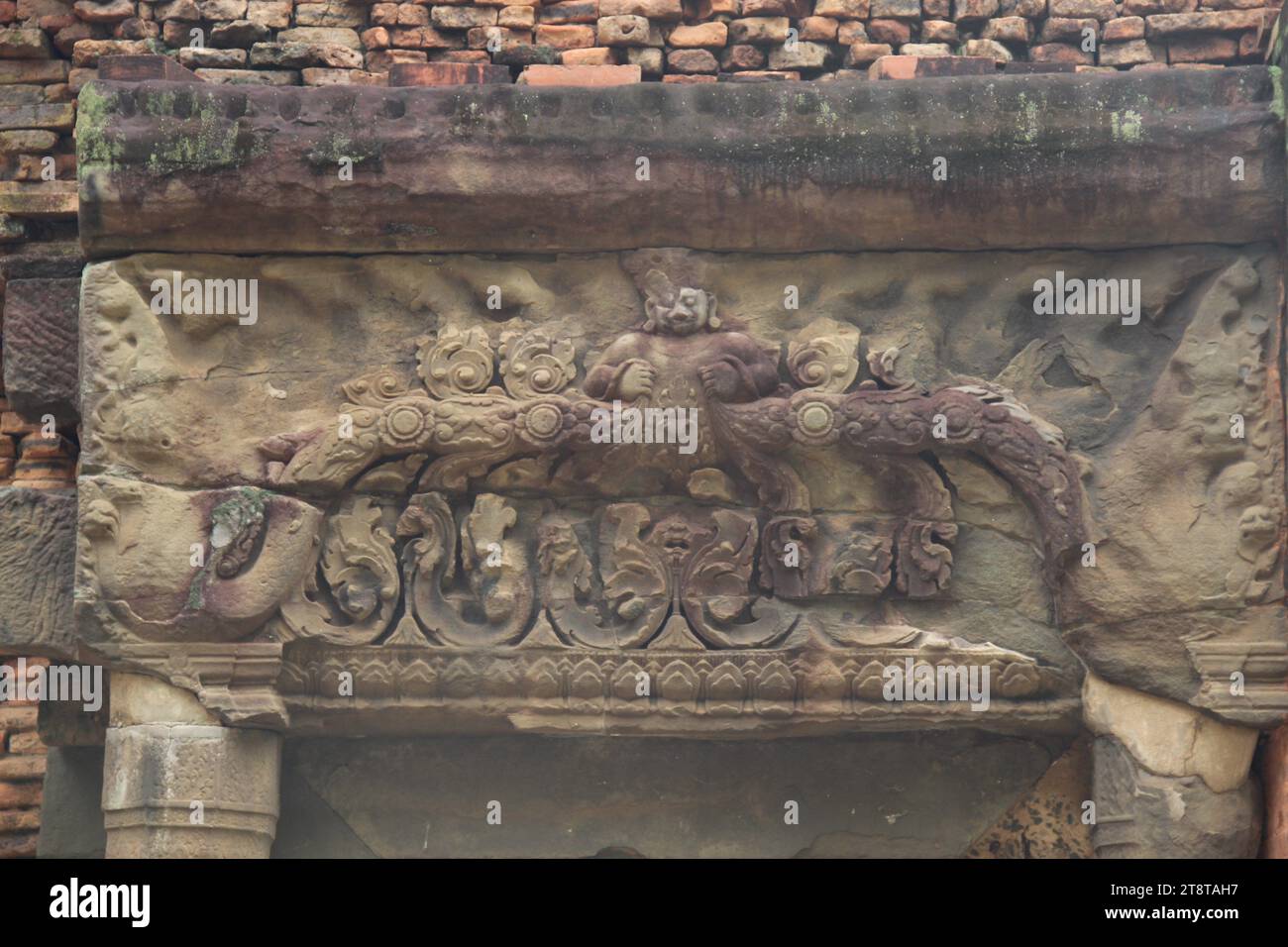 Preah Ko, Khmer temple, ancient Angkor area, Cambodia. Reign of ...