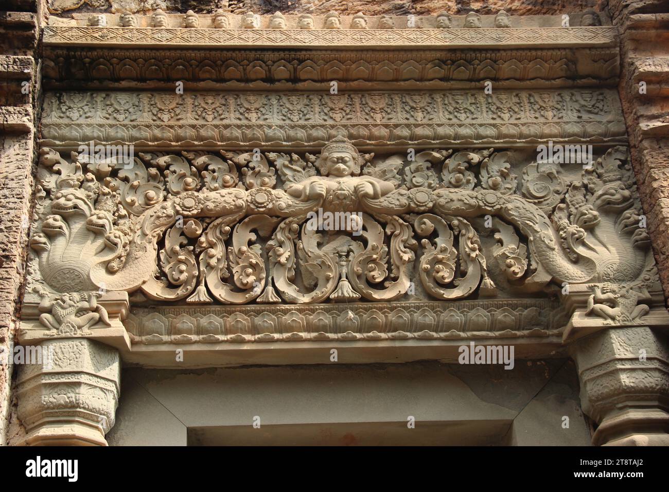 Preah Ko, Khmer temple, ancient Angkor area, Cambodia. Reign of ...
